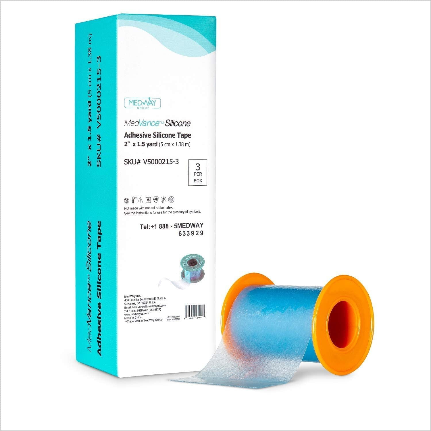MedVance Silicone Tape 2" Wide Soft with Perforation and Cuttable (3 ...