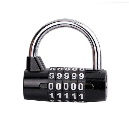 5 Digit Combination Lock, Gym Padlock, Resettable Combination Locks ...