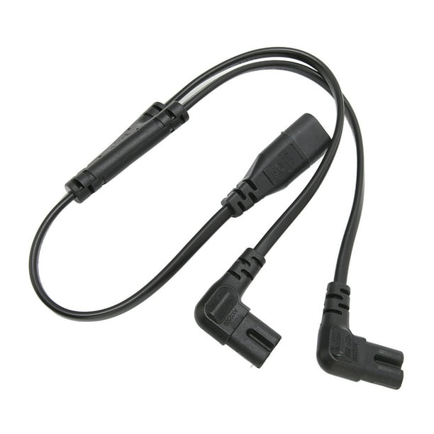 Cable IEC320 C8 macho a doble C7 hembra Cable bifurcador de potencia ...