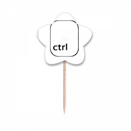 Keyboard Symbol Ctrl Art Deco Fashion Toothpick Flags Star Lable ...