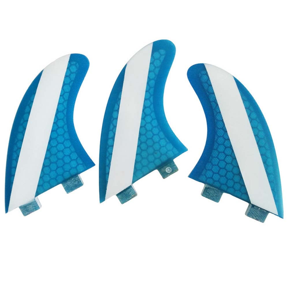3 pieces/set Surfboard Fin Set FCS Fin green Fiberglass Surfboard Fin ...