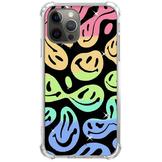 Smiley Face Case for iPhone 13 Pro Max,Aesthetic Art Design TPU Bumper Cover Case - Walmart.com
