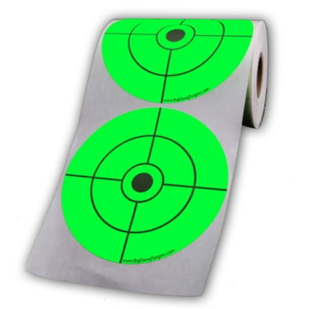 Big Dawg Targets 200 Target Roll - Florescent 4" Inch Adhesive Shooting ...