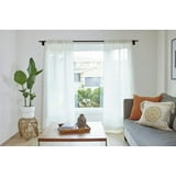 Command Matte Black Curtain Rod Hooks, 2 Hooks, 4 Adhesive Strips ...