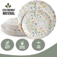 64 Piece Disposable Paper Plates Set Petit Fleur Floral Design For All ...