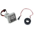 22mm Square Head LED Backlit Screen Current Tester Gauge 0-100A Current ...