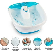 Equate Toe Touch Control Bubble Massage Foot Bath - Walmart.com