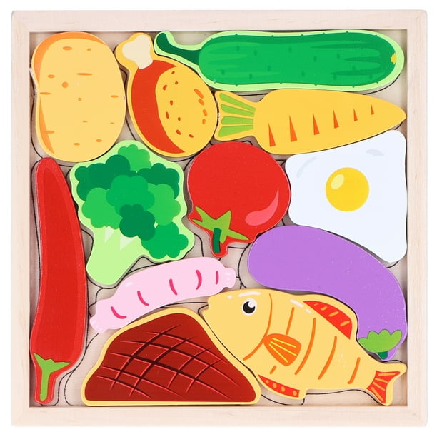 Wood Vegetable Puzzle,Wooden Vegetable Jigsaw Puzzle Wooden Vegetable ...