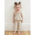 AceBaby Toddler Girl Summer Daisy Print Outfits 6M-4Y Tie-up Tank Tops ...