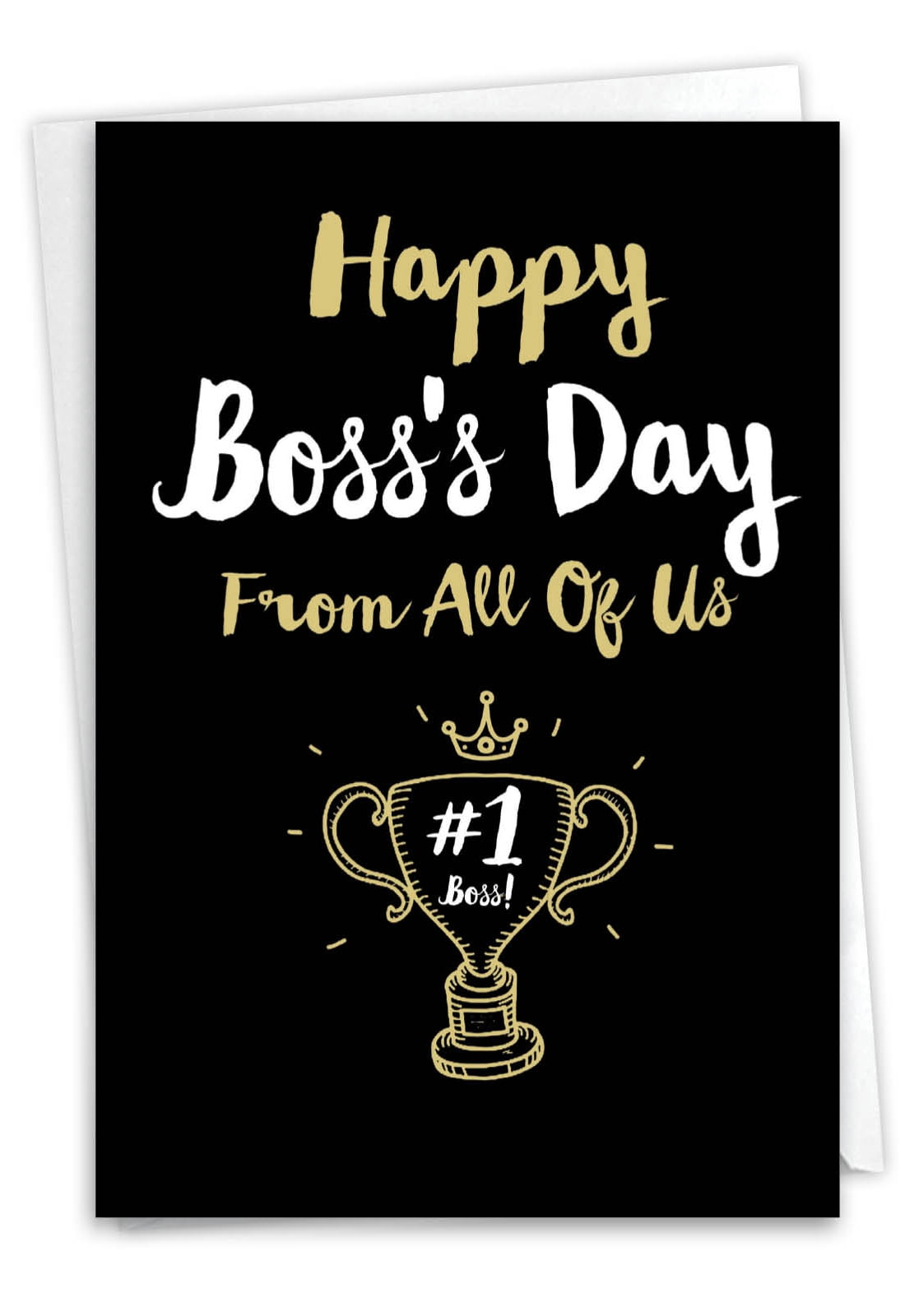 1 Funny Boss's Day Card with Envelope - Happy C5886BOG-US - Walmart.com