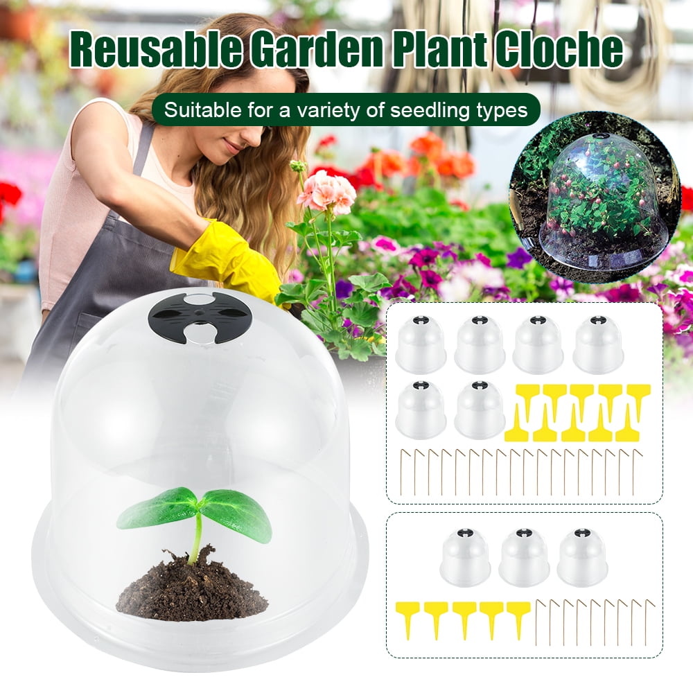 Hands DIY Reusable Garden Plastic Frost Plant Cloche Dome Protective ...