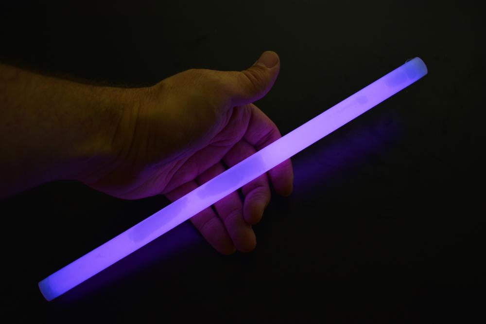 DirectGlow 10 Ct Purple Jumbo 12 Inch Glow Sticks Bright Industrial ...