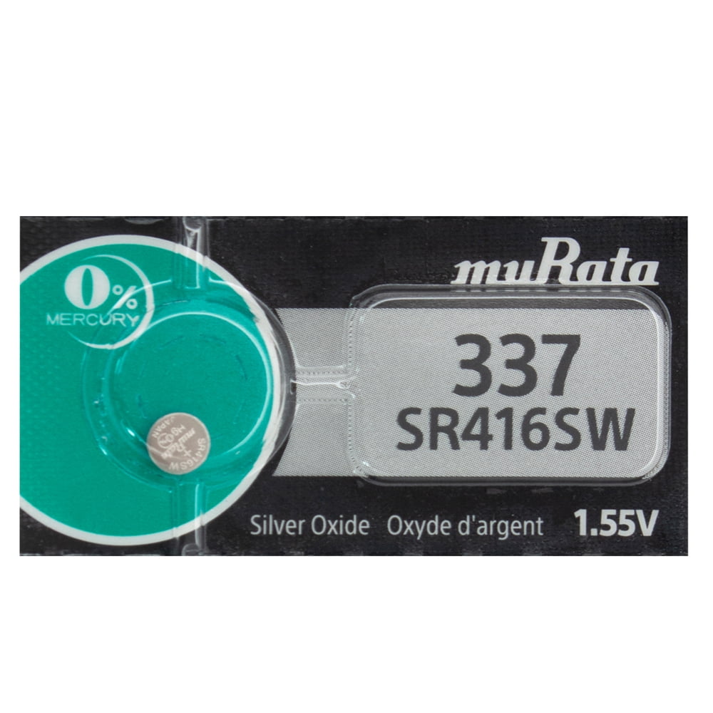 1 x Murata 337 Silver Oxide battery 1.55V SR416SW SR416 D337 Watches 0% ...