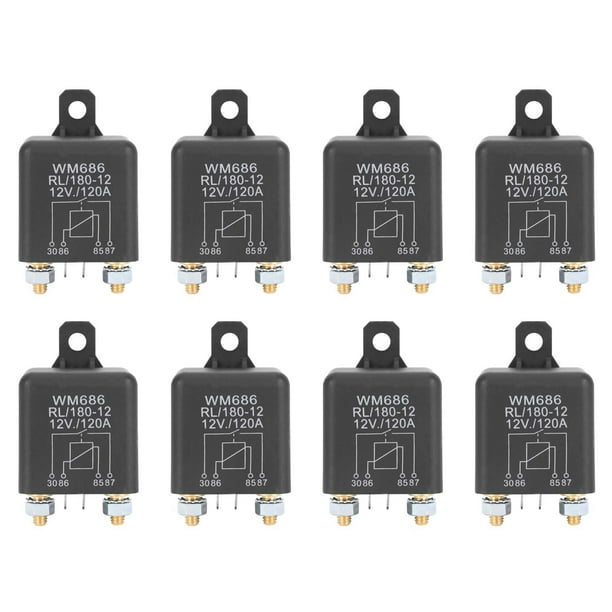 8X DC 12V Relay Battery Isolating Relay 12V / 120A Load for Car Trucks ...