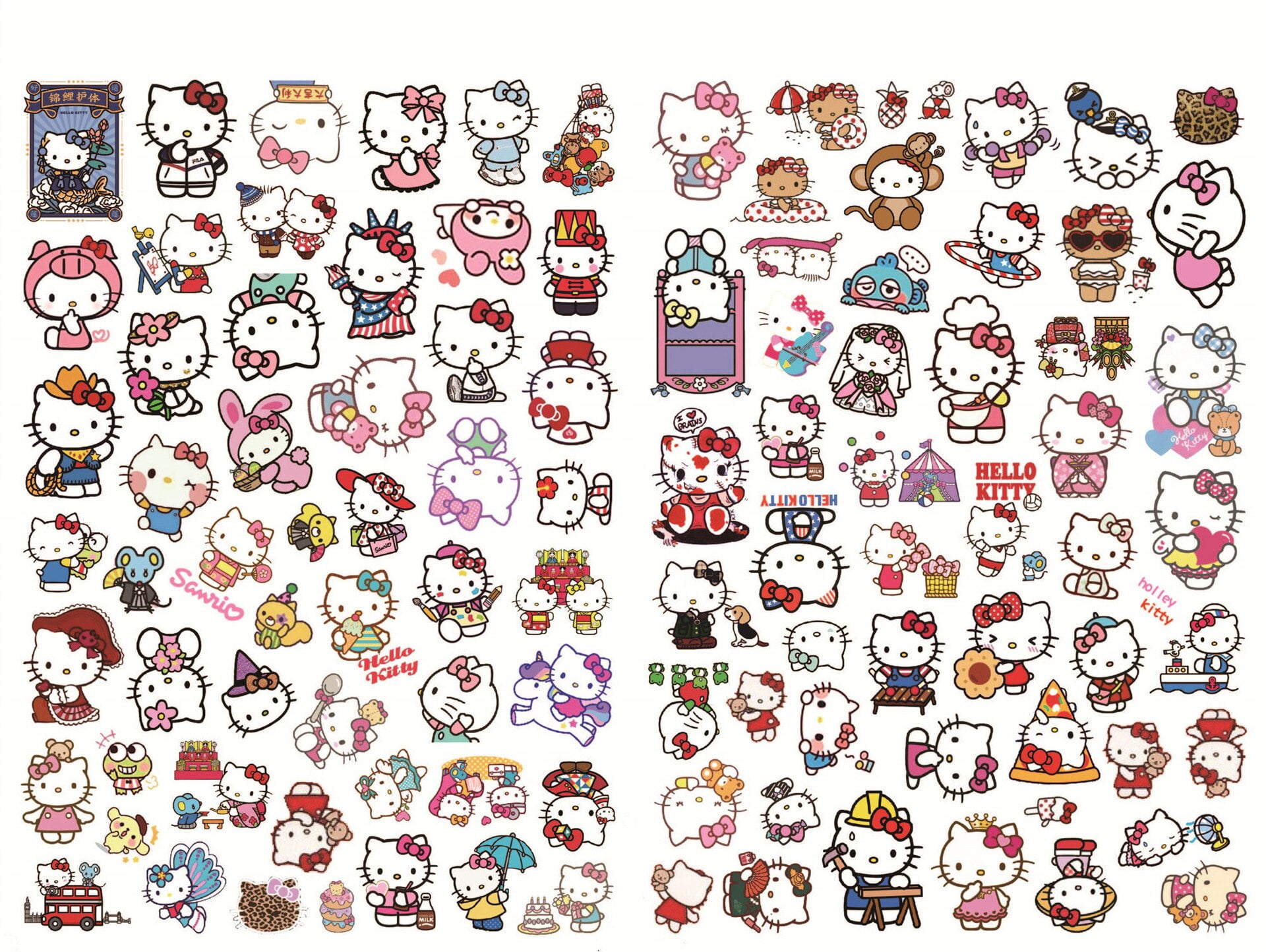 Pegatinas de Hello Kitty Kuromi para álbum de recortes, pegatinas ...