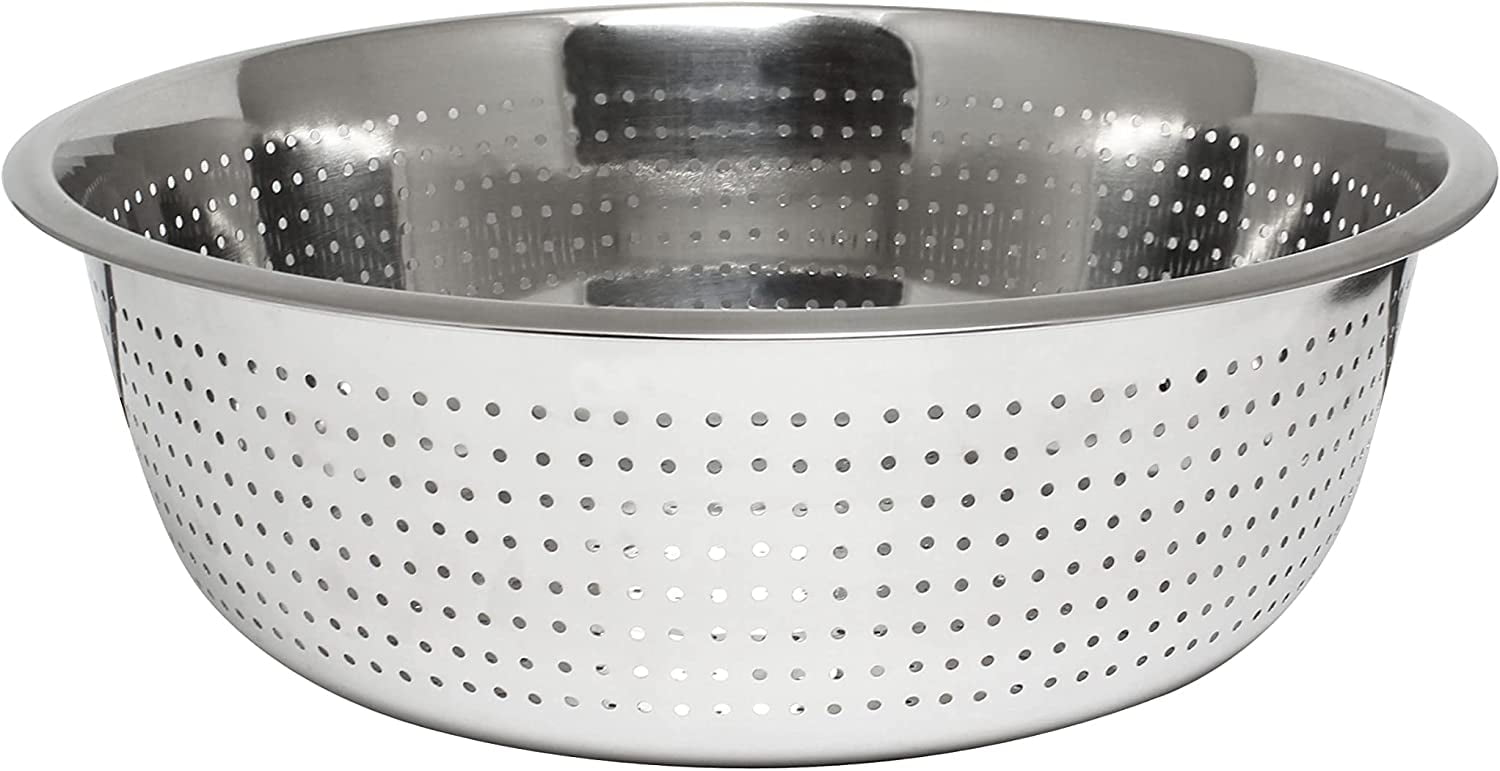 TrueCraftware - 15- inch Stainless Steel Chinese Colander with 2.0 mm ...
