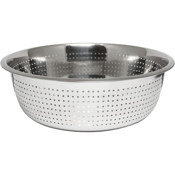 TrueCraftware - 15- inch Stainless Steel Chinese Colander with 2.0 mm ...