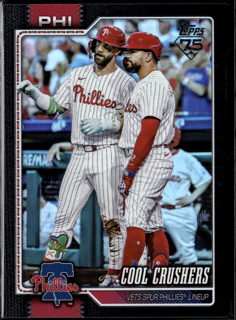 2026 Topps Series One Kyle Schwarber Bryce Harper #197 Black Border /10 ...