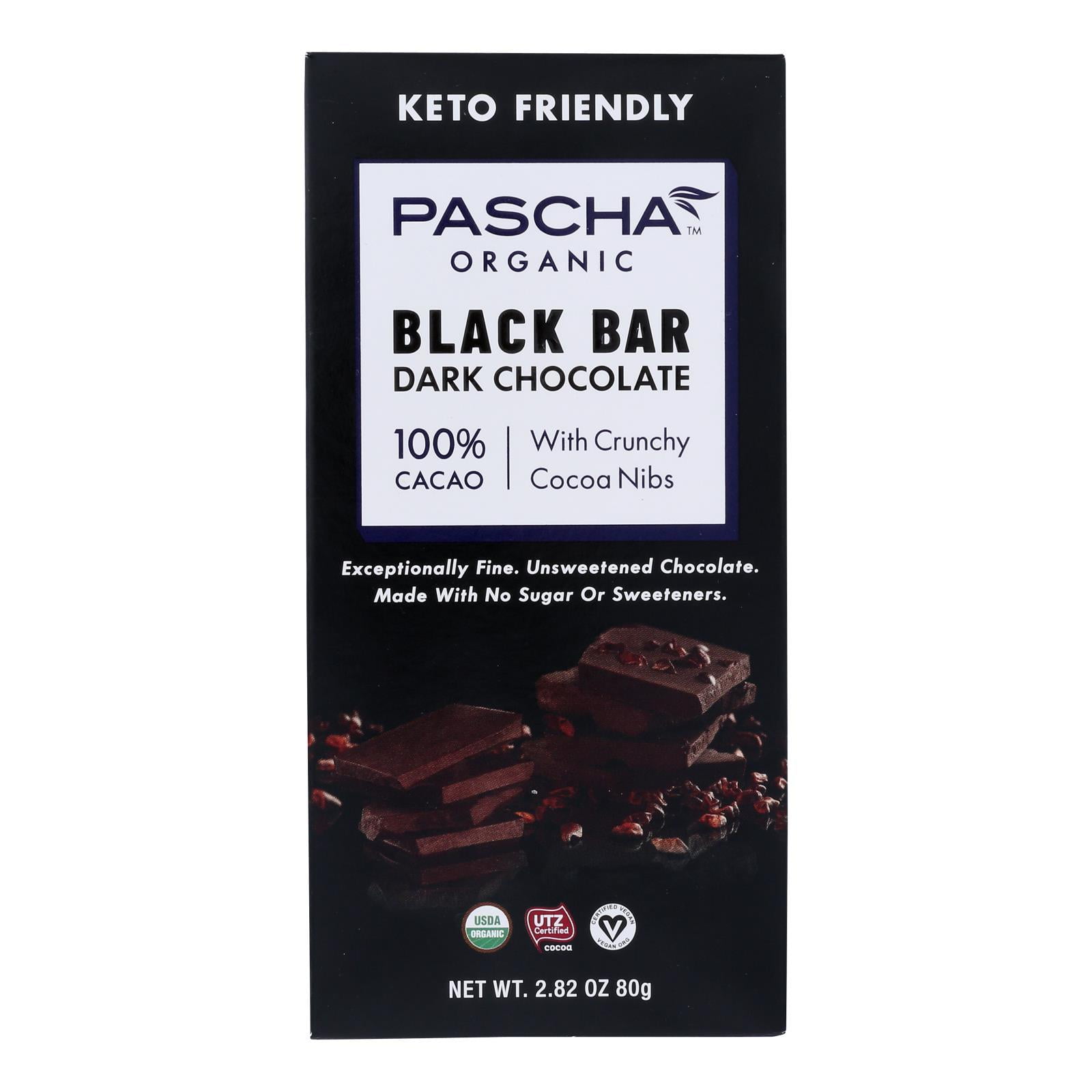 (10 Pack)Black Bar - Organic Dark Chocolate 100% Cacao No Sugar ...