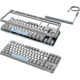 Ajazz AK873 Wired Hot Swappable Mechanical Keyboard, Coiled Cable, 22 ...