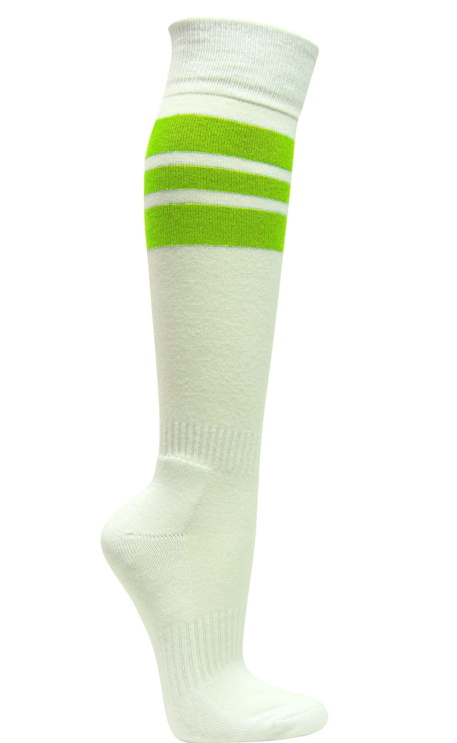 Couver White Triple Stripes Baseball Softball Athletic Tube Knee High ...