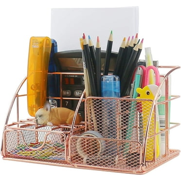 Innovative Storage Designs Desktop Organizer, 9 Compartments, Clear ...