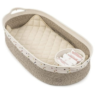 Rolife Cotton Baby Changing Basket with Diaper Changing Foam Pad ...