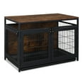 Small Medium Corner Dog Pet Cage with 3 Lockable Doors, Ventilatable ...