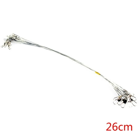 10pcs Fishing Wire Leaders Stainless Steel Braided Trace Spinning ...