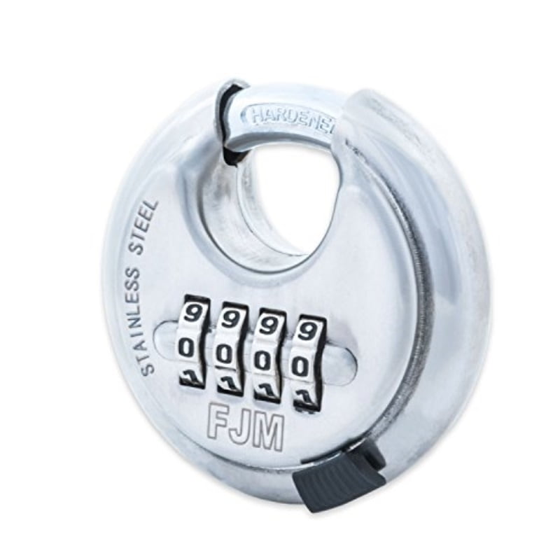 FJM Security SX-790 4-Dial Combination Disc Padlock With Shielded ...