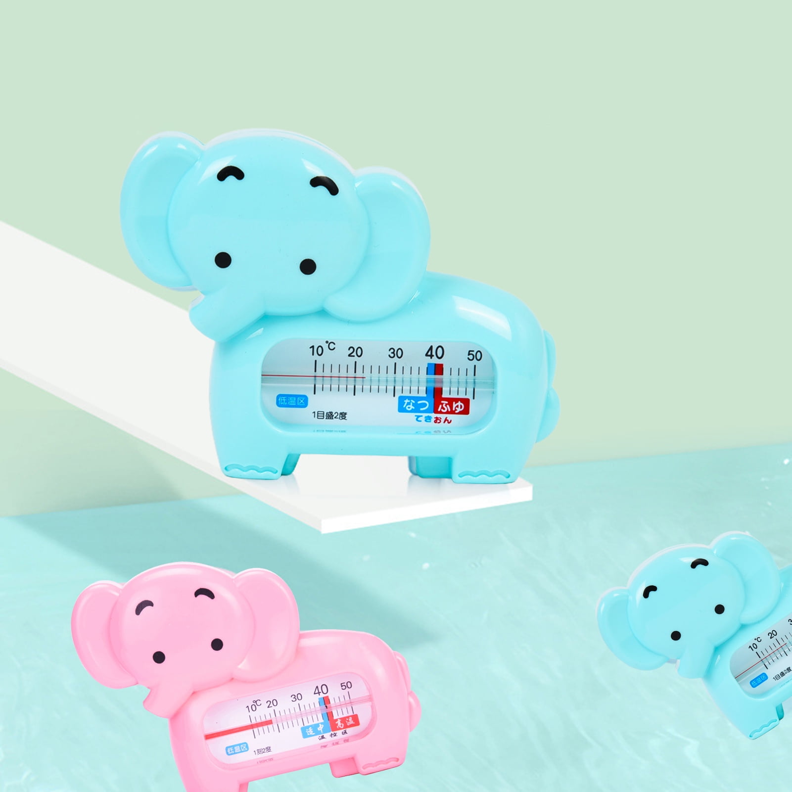 Waroomhouse Water Thermometer Cartoon Elephant Shape Bath Toy ...