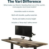 Vari 72” x 30" VariDesk Electric Height Adjustable Standing Desk ...