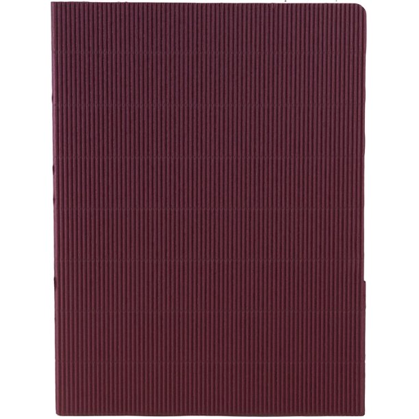 JAM Corrugated Fluted Folders, Burgundy, 6/Pack - Walmart.com