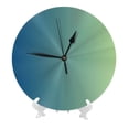 9.84in Round Wall Clock Frameless No Glass Silent Non-Ticking Pvc Board ...
