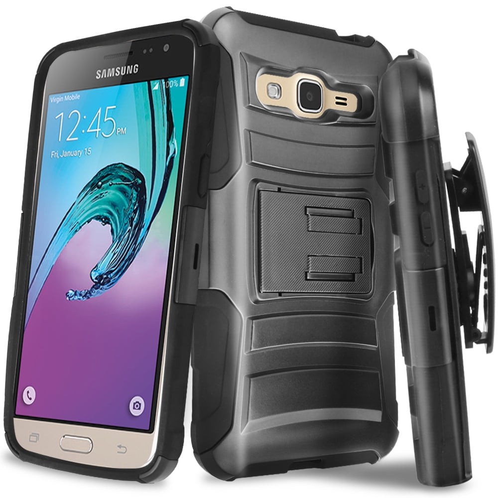 Galaxy Express 3, J1 (2016), J120, AMP 2, Luna 4G Case, Dual Layer ...