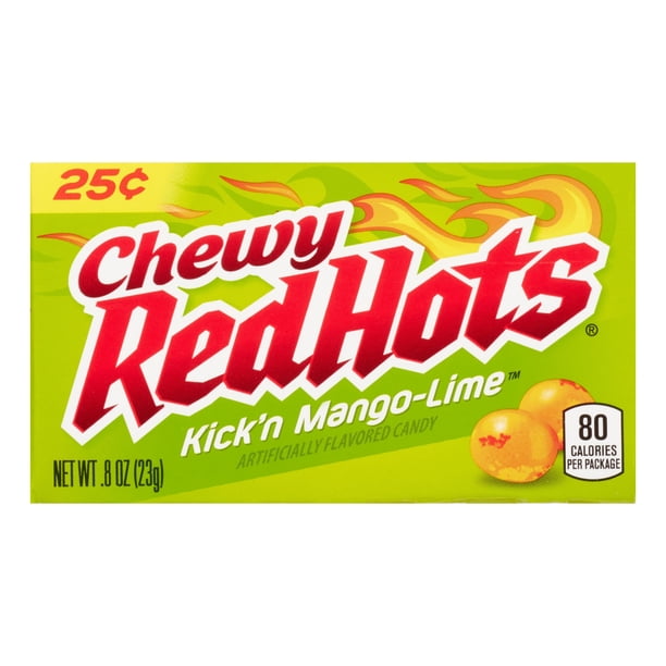 Red Hots Chewy Red Hots, Kick'n Mango-Lime, 0.8 Oz, 24 Ct - Walmart.com ...