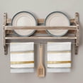 4 Pack Abstract Yellow Gray White Stripes Kitchen Towels Simple Style ...