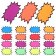 HOMEMAXS 160pcs Colorful Pop Advertising Fluorescent Burst Tags Retail ...