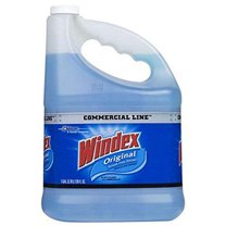 Windex Original Glass Cleaner with Refill Bottles, 32 fl oz & 176 fl oz ...