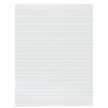 Raised Line Writing Paper - Red and Blue Lines -Package of 50 - Walmart.com