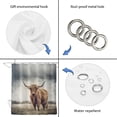 54x78 Inch Shower Curtain Decorative Highland Cow Bathtub Bath Curtains ...