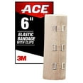 ACE-207315 Elastic Bandage with Clips, Beige, 6 Inch, Pack of 1 ...