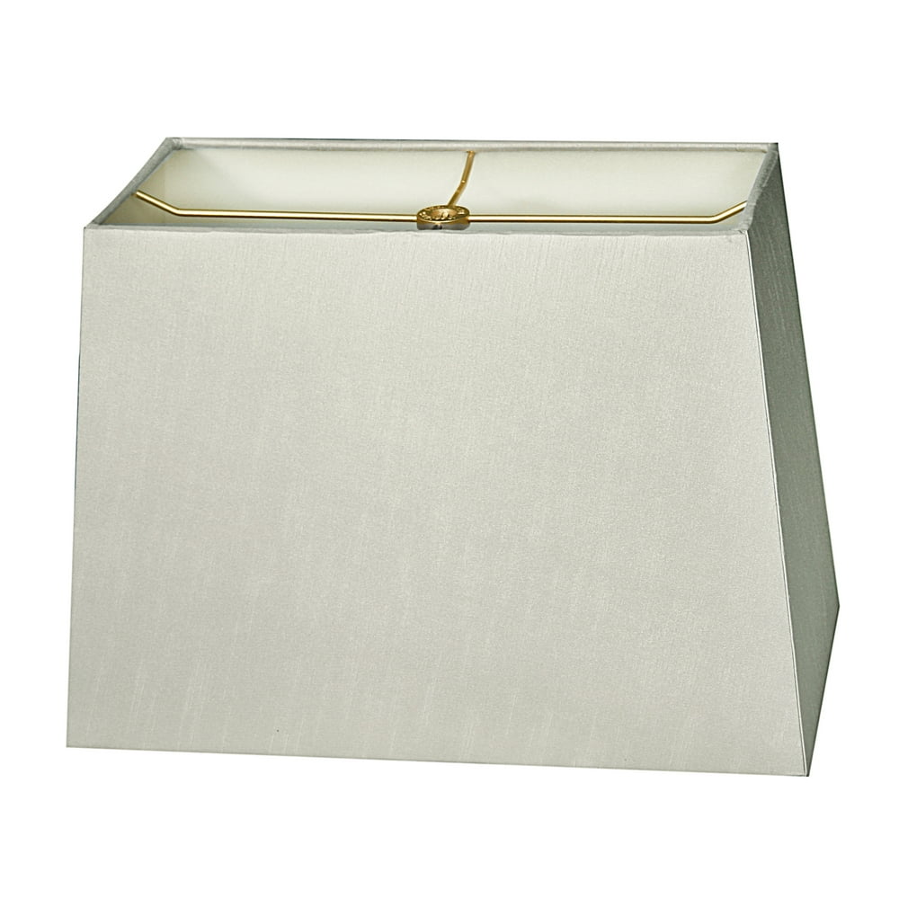 Royal Designs 18" Rectangle Hard Back Lamp Shade Gray - Walmart.com ...