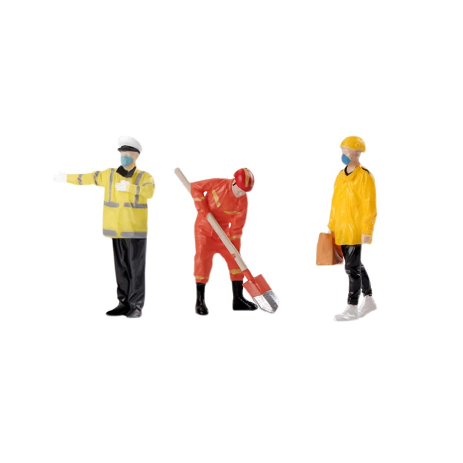 3pcs 1:32 People Figure, Resin Tiny People Sculpture, Miniature Micro ...