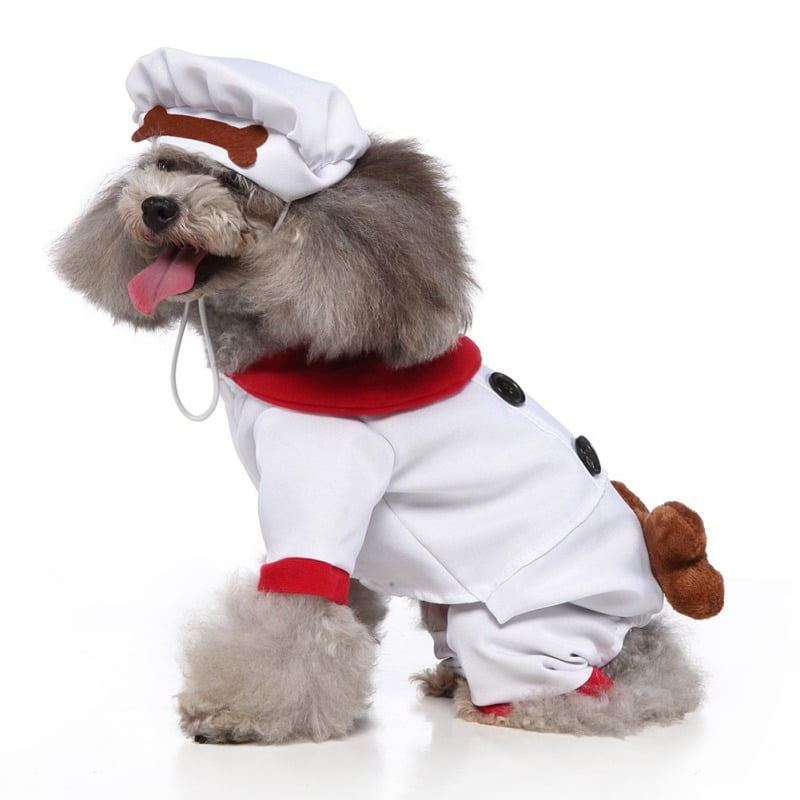 Pet Dog Costume of the Chef Style, Halloween Cat Dog Funny Clothes, Pet ...