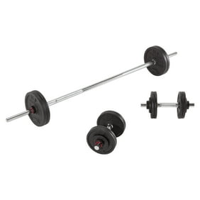 CAP Barbell 300-lb Cast Iron Olympic Weight Set (Includes 7' Bar ...