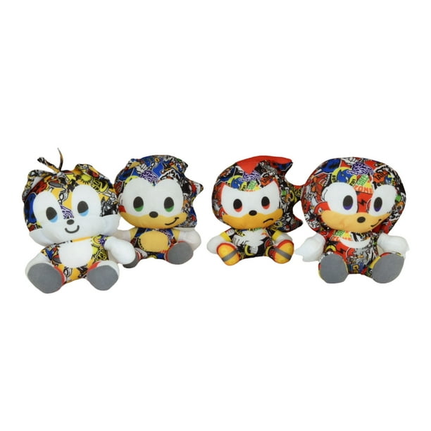 Sonic the Hedgehog 7 Inch Sonic, Shadow, Knuckles and Tails Stuffed ...