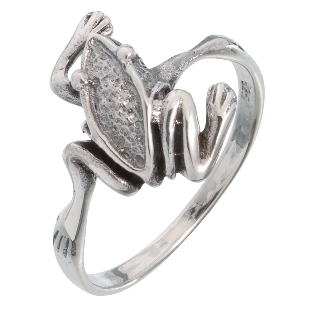 Frog Reaching Sterling Silver Ring - Walmart.com