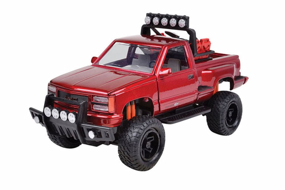 1992 GMC Sierra GT Pickup Truck, Red - Motor Max 79136R - 1/24 scale ...