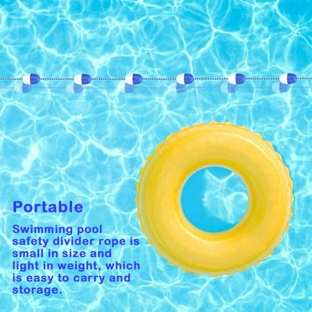 Swimming Pool Safety Divider Rope Buoyancy Ball Swimming Pools Waterway ...